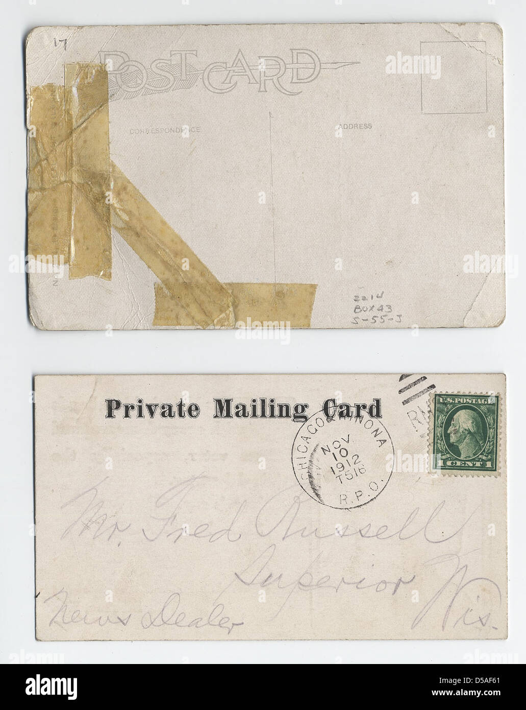 Vintage postcards hi-res stock photography and images - Alamy