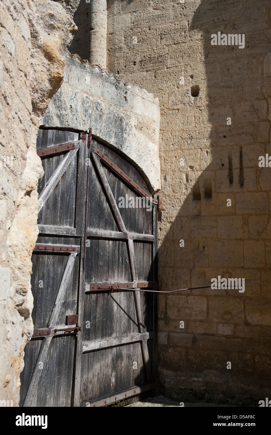 Gate near the Cave of St Emilion Stock Photo - Alamy