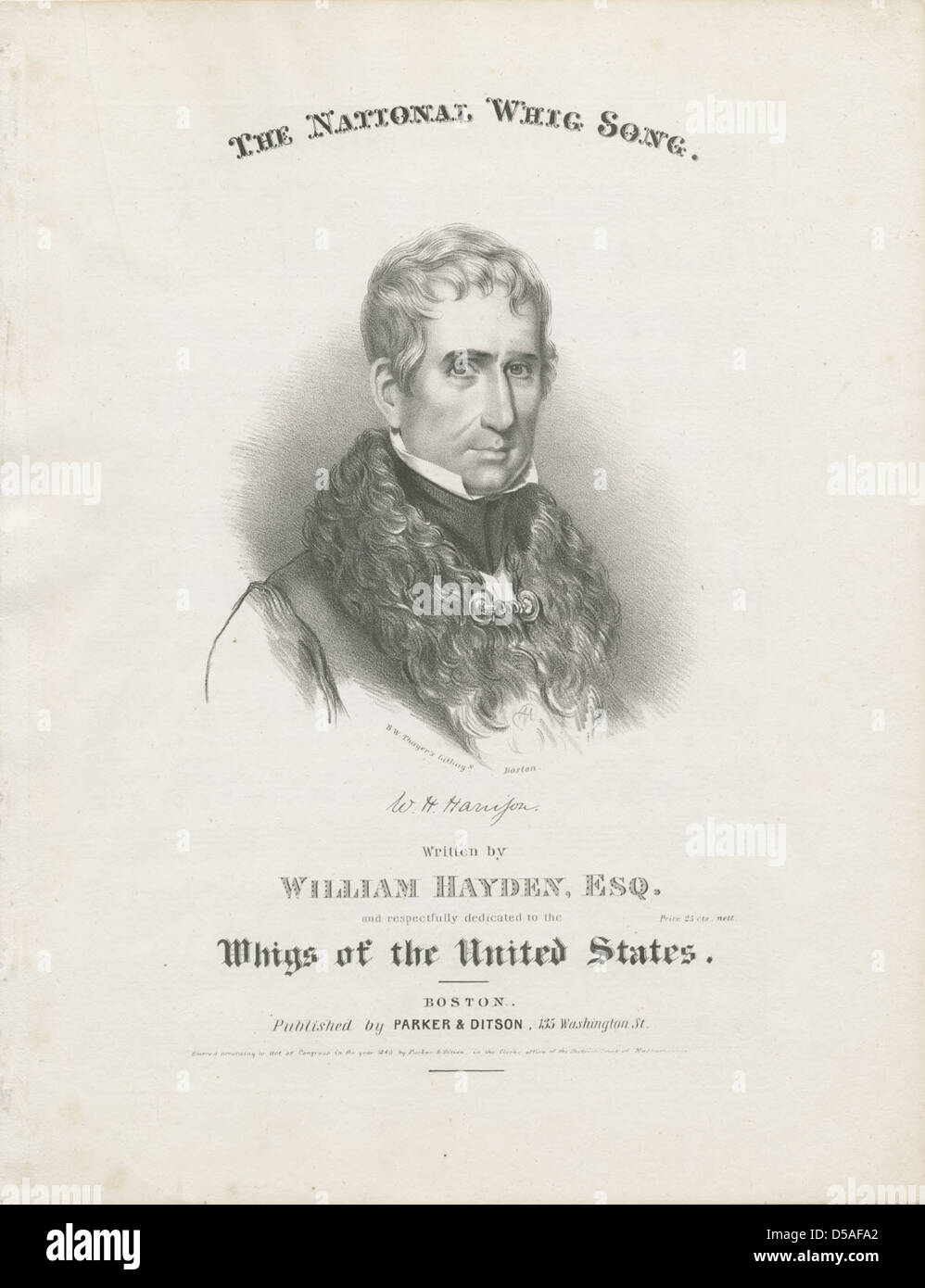 William henry harrison whig hi-res stock photography and images - Alamy