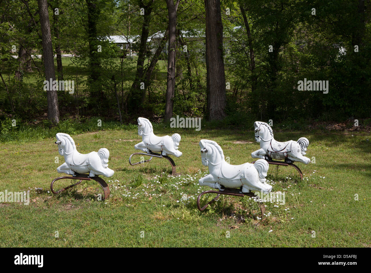 A vintage horse ride-on toy, Baxter Springs Heritage Center & Museum ...