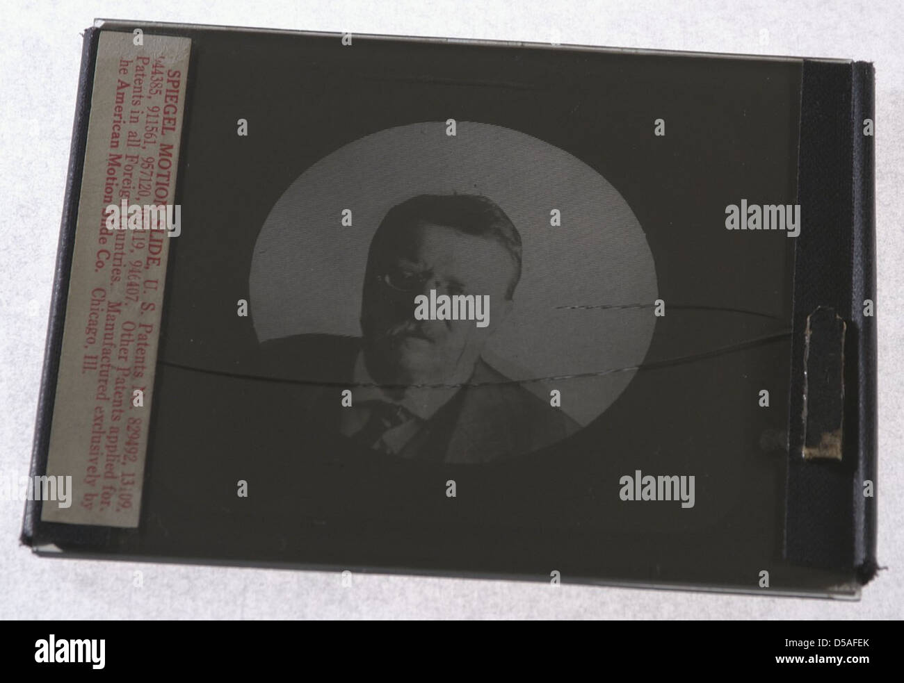 A promotional slide showing busts of Theodore Roosevelt, William H ...