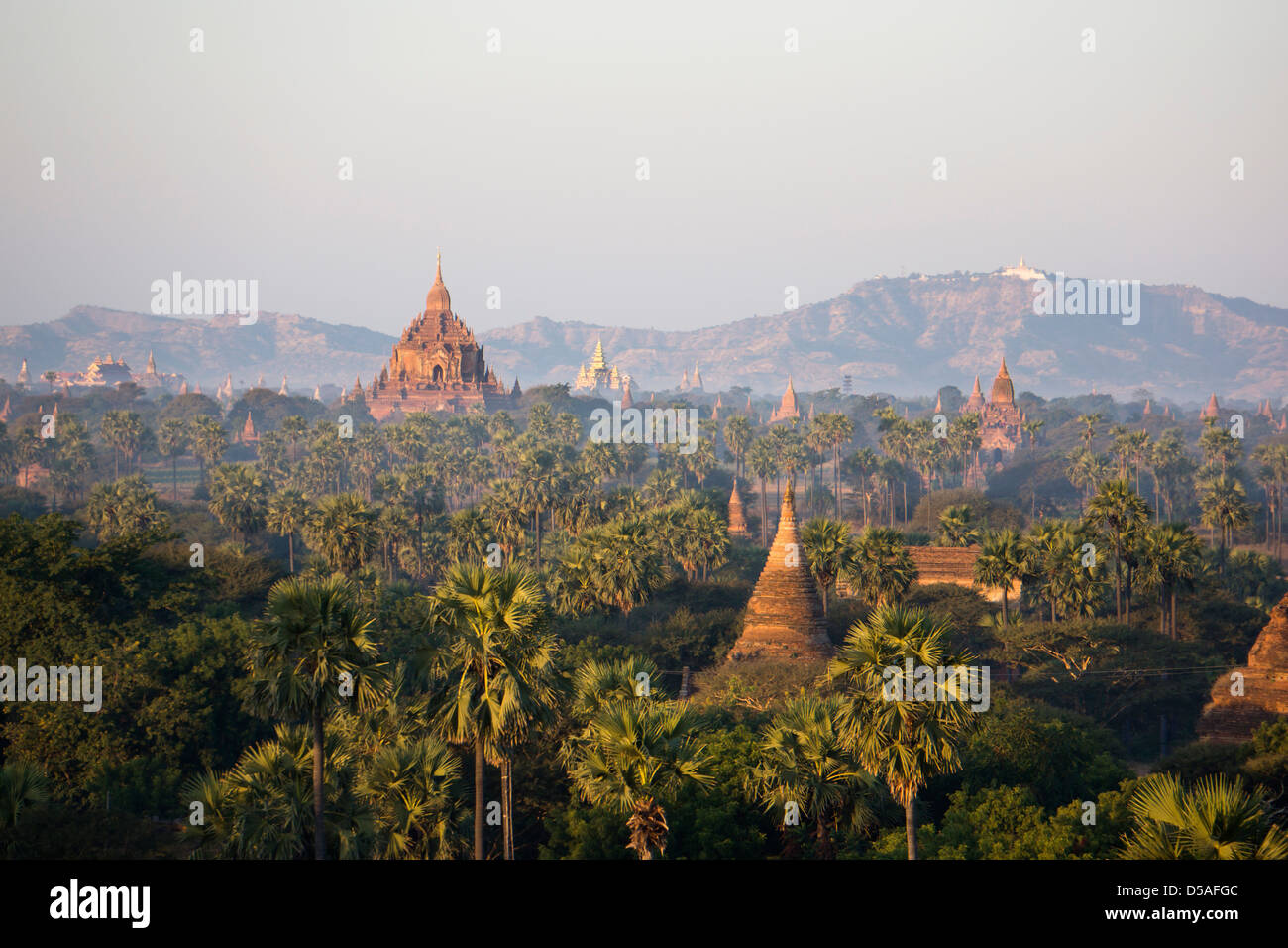 Aerial views of Bagan Myanmar Stock Photo - Alamy