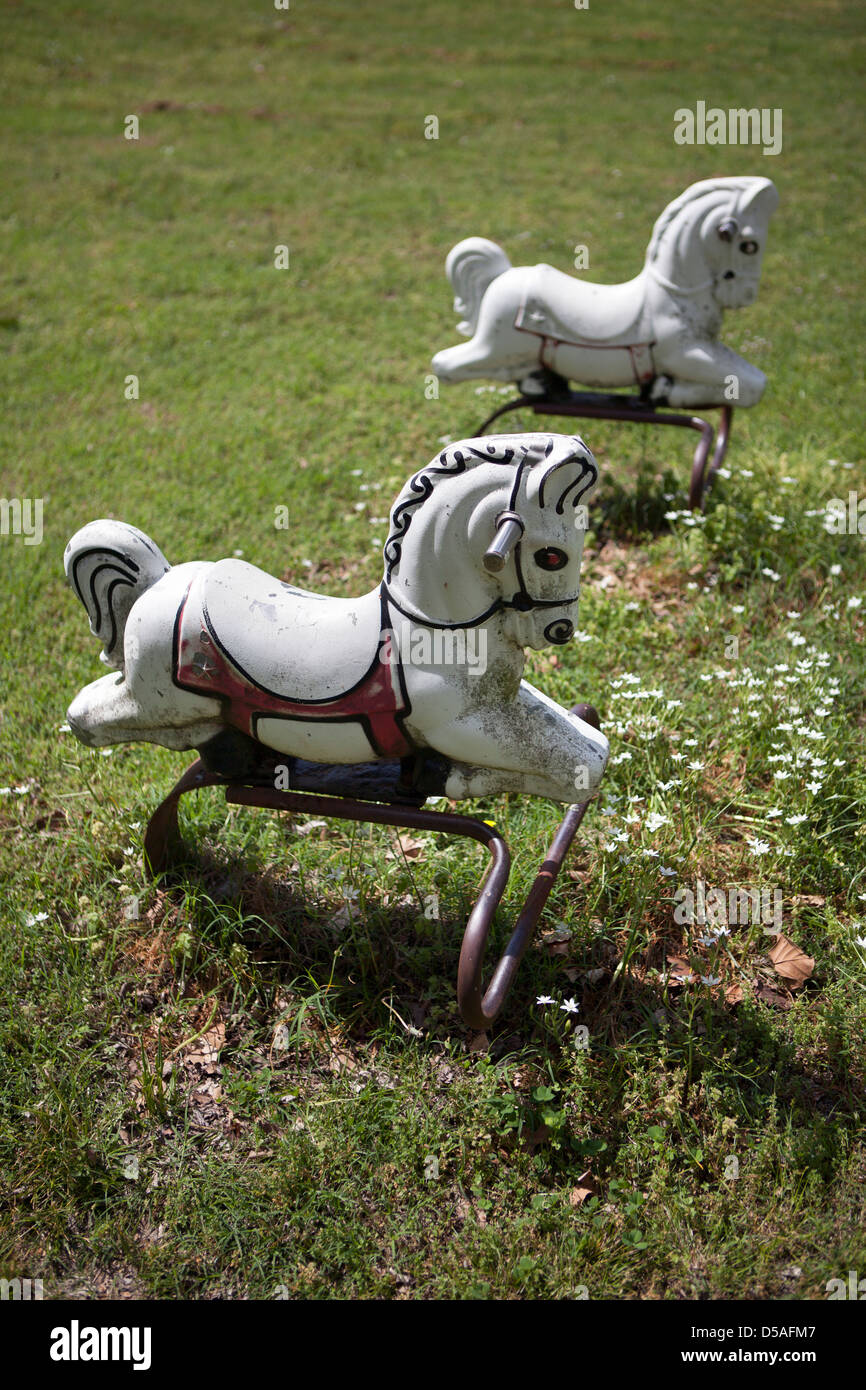 A vintage horse ride-on toy, Baxter Springs Heritage Center & Museum ...