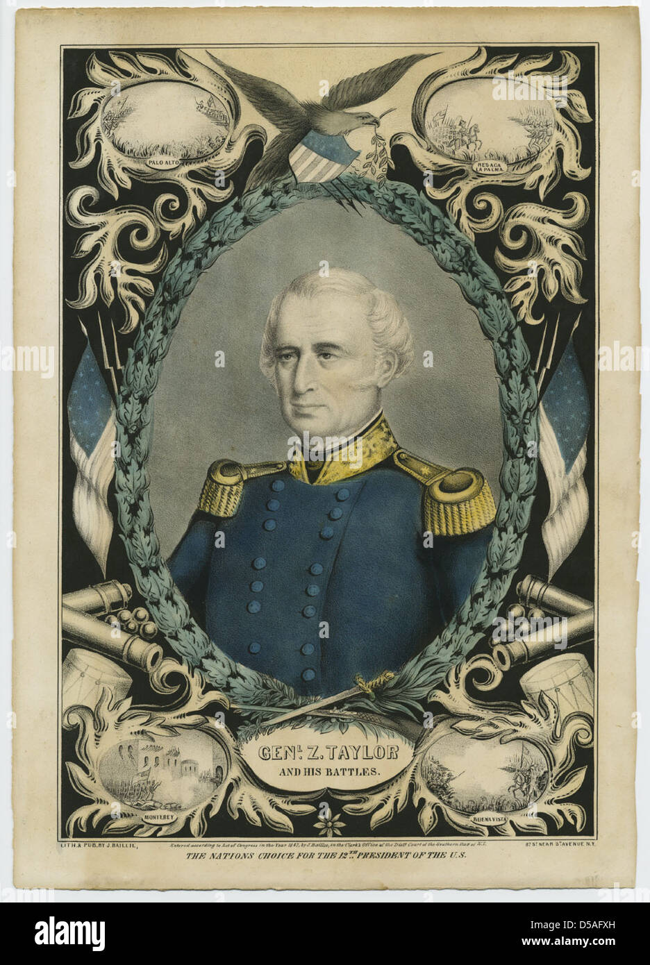 This image shows General Zachary Taylor during his involvement in the ...