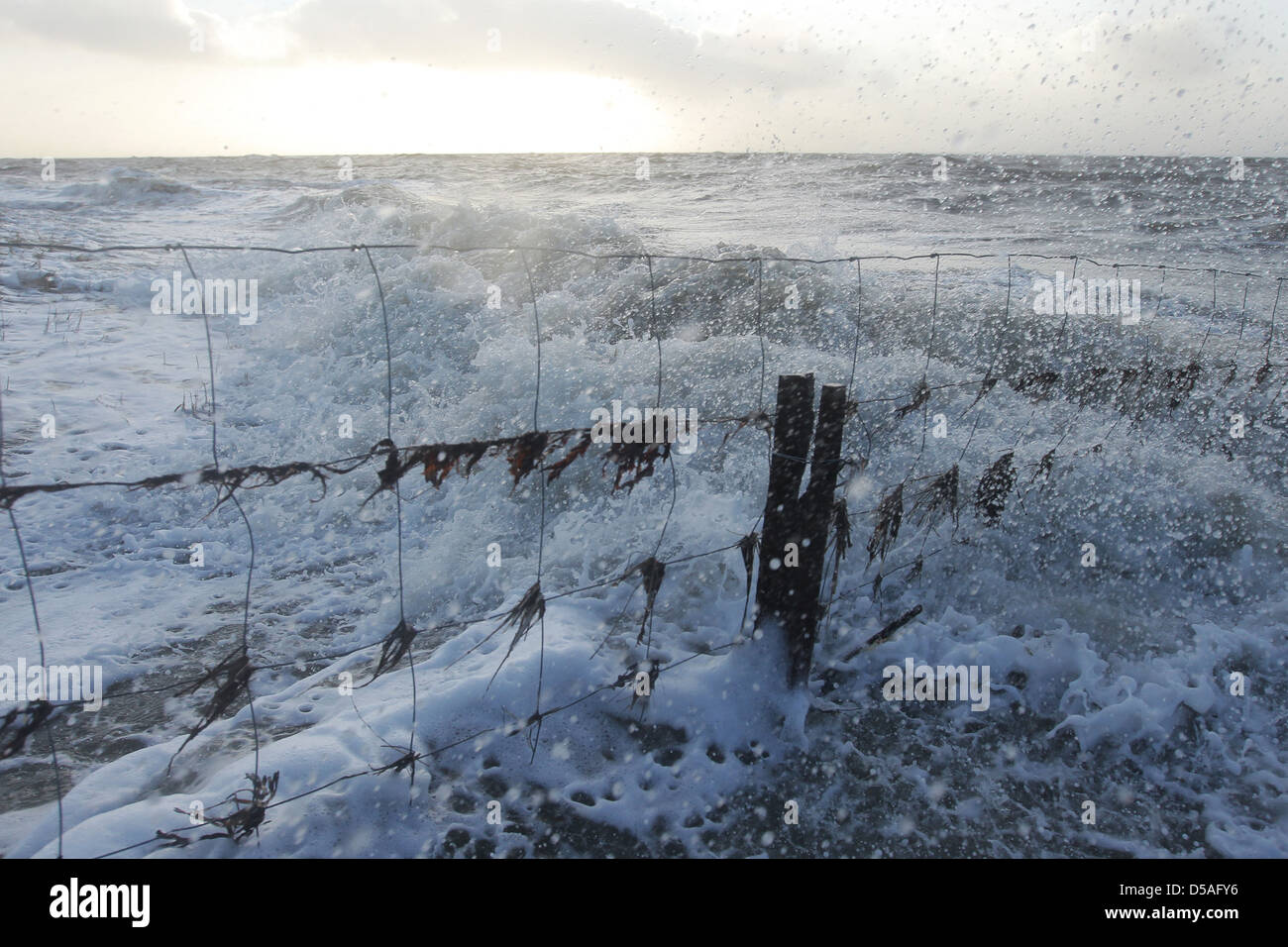Dagebuell, Germany, storm surge in the North Sea Stock Photo - Alamy