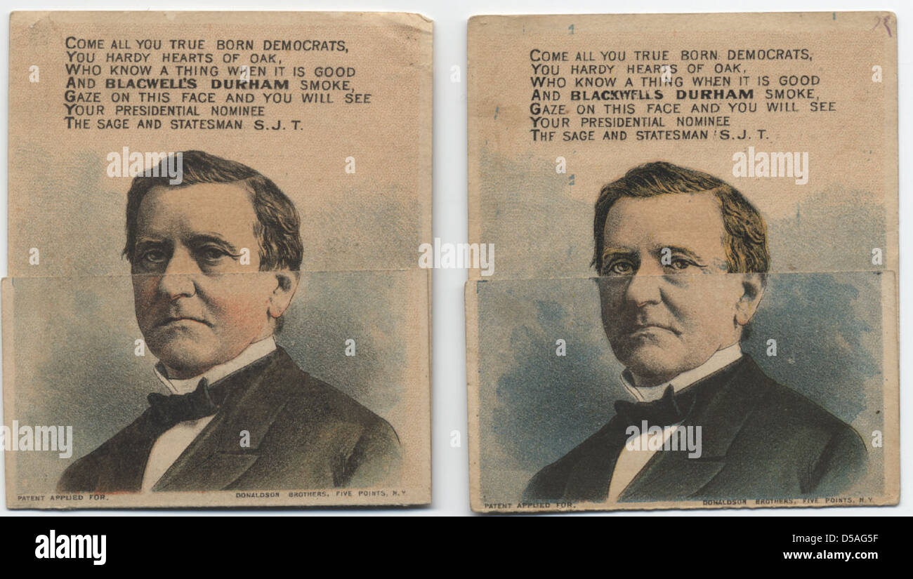 Tilden-Grant Novelty Advertising Cards, ca. 1876 Stock Photo - Alamy