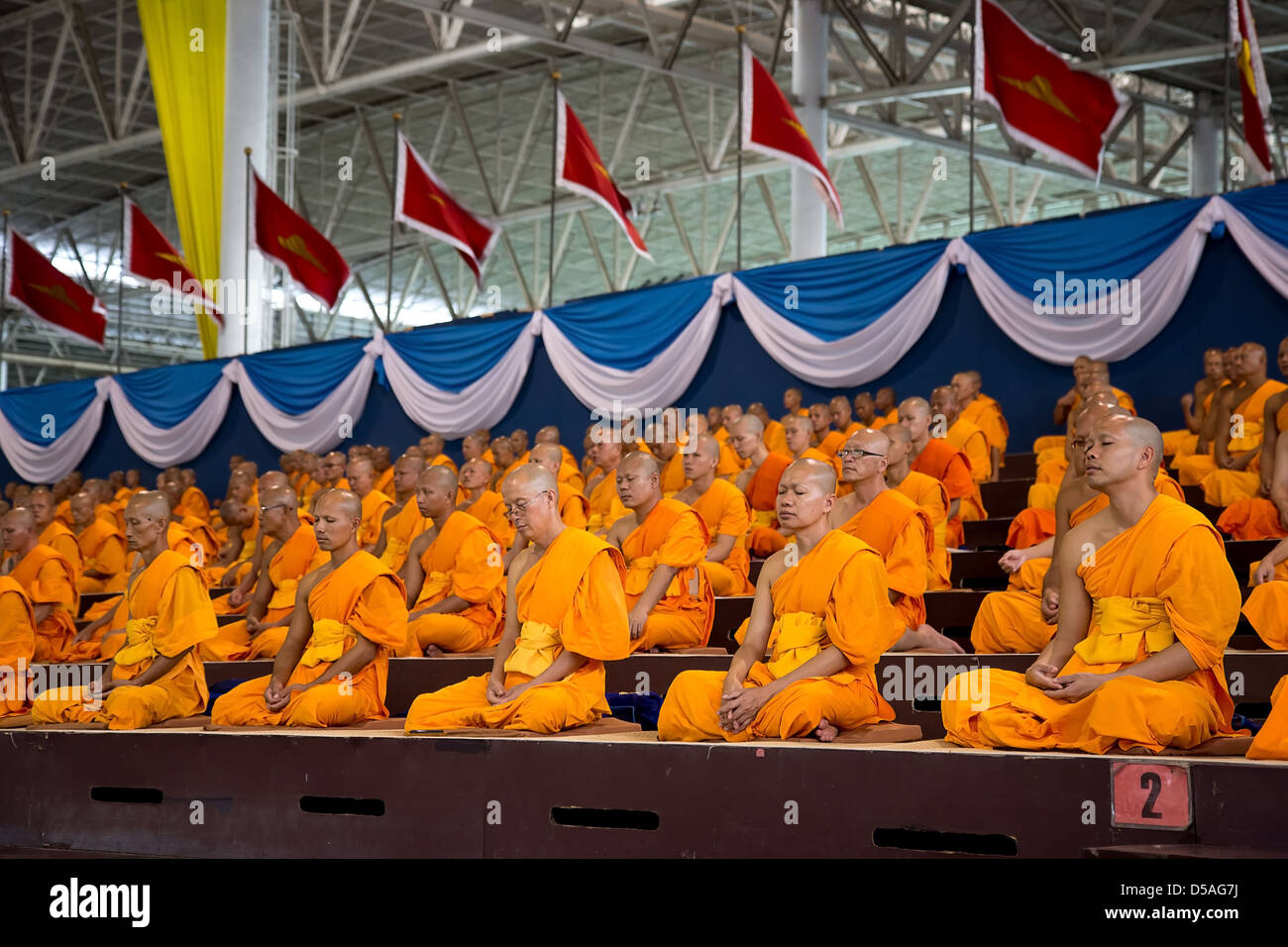 Theravada buddhist ceremony hi-res stock photography and images - Alamy