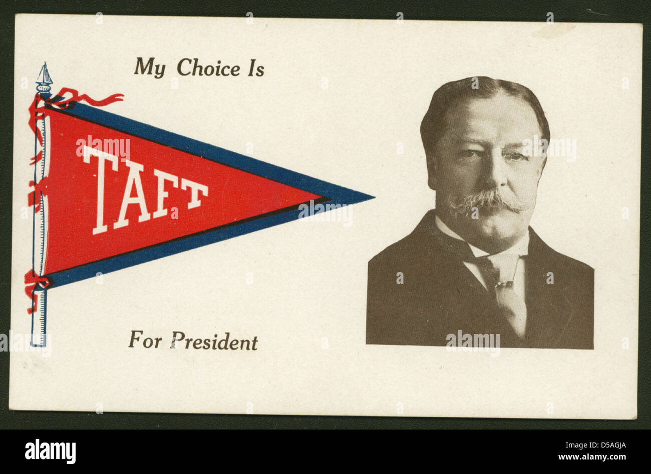 A set of postcards featuring portraits of William H. Taft, the 27th ...