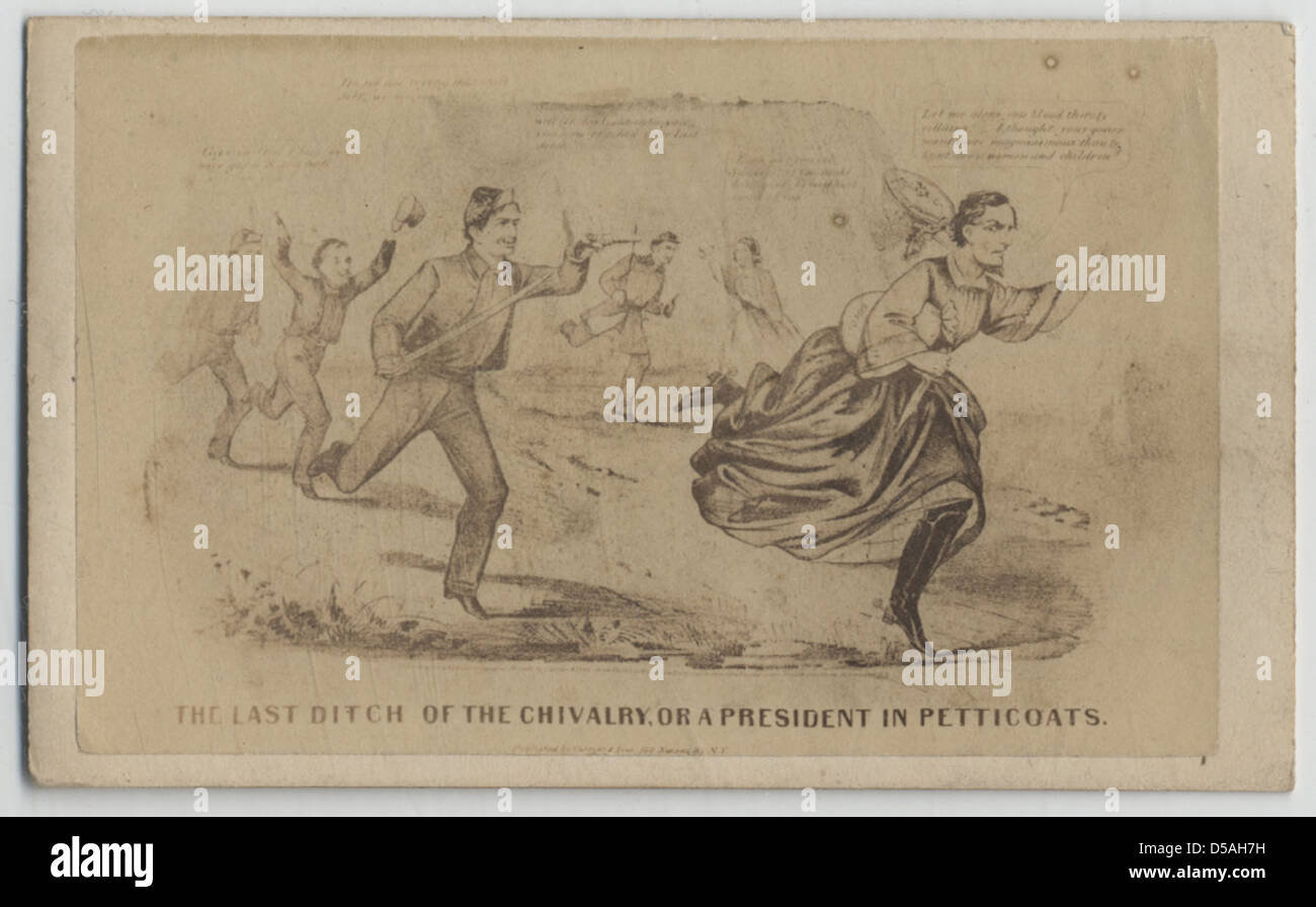 This political cartoon from the American Civil War era features ...