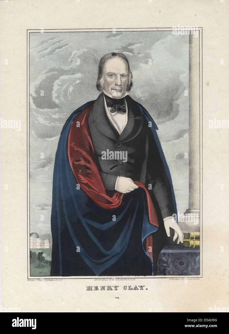 A portrait of Henry Clay, an influential U.S. politician, displayed in ...