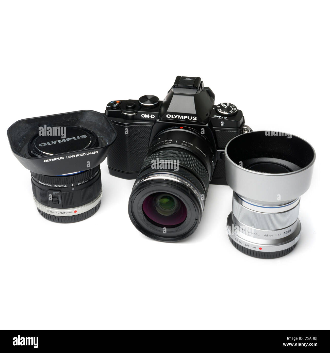 m43 mirrorless camera system with OM-D body and 12-50mm, 9-18mm and ...