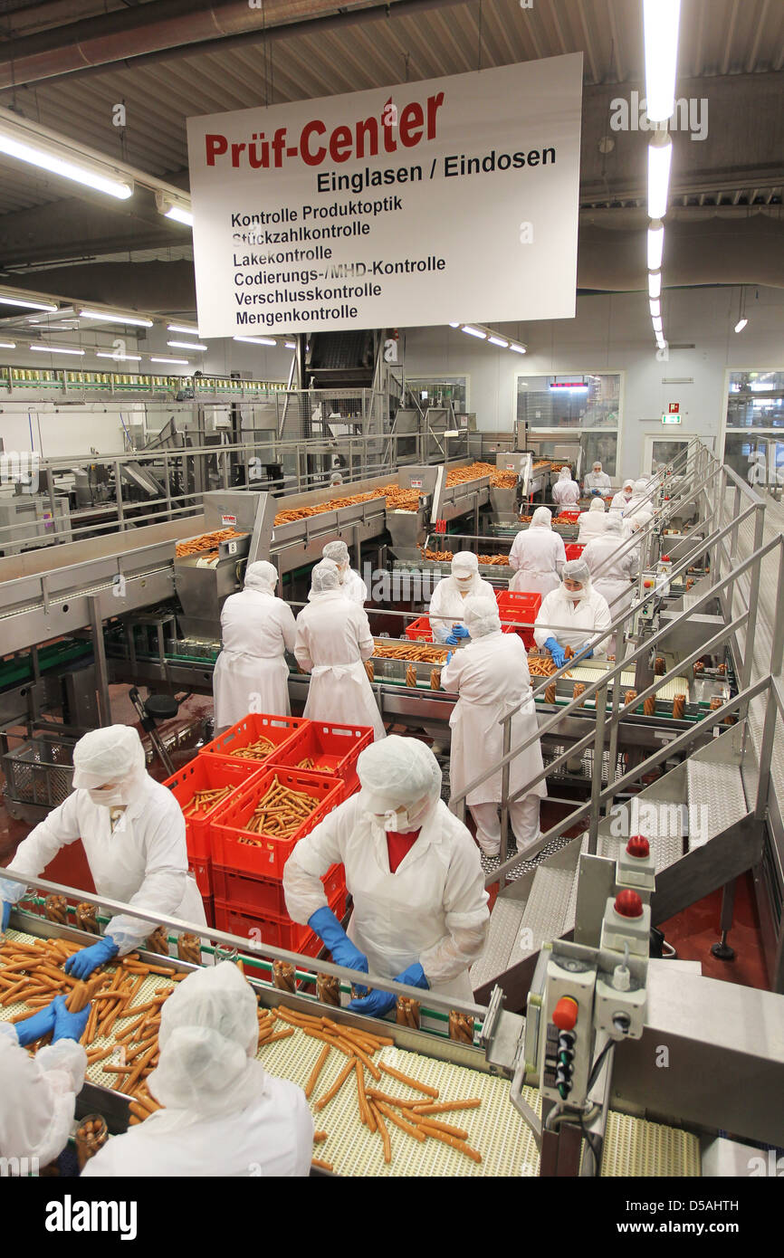 Böklund, Germany, meat production in Böklunder Plumrose GmbH & Co Stock ...