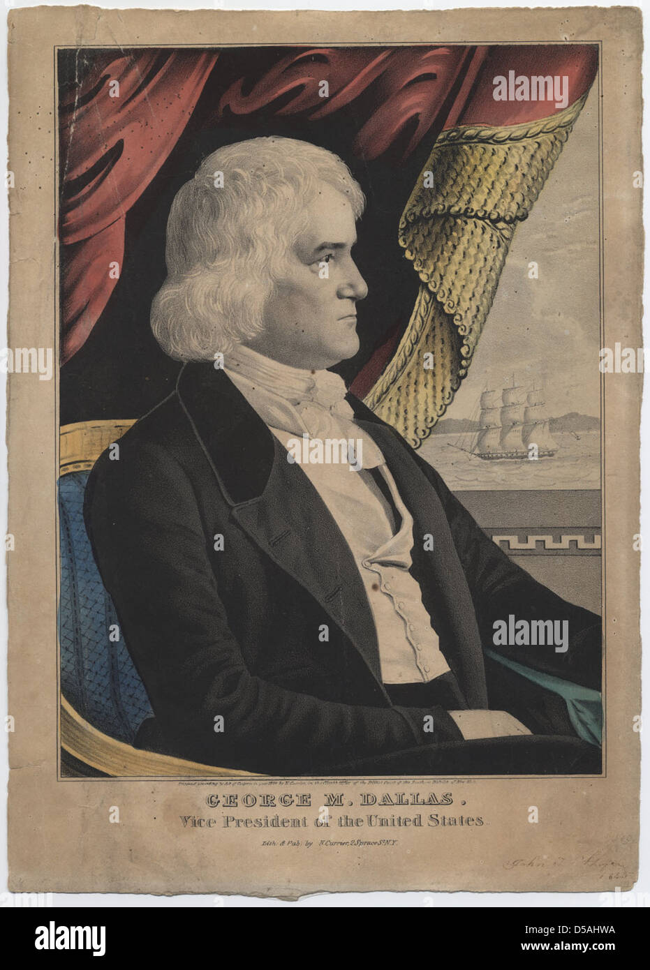 A portrait of George M. Dallas, Vice President of the United States ...