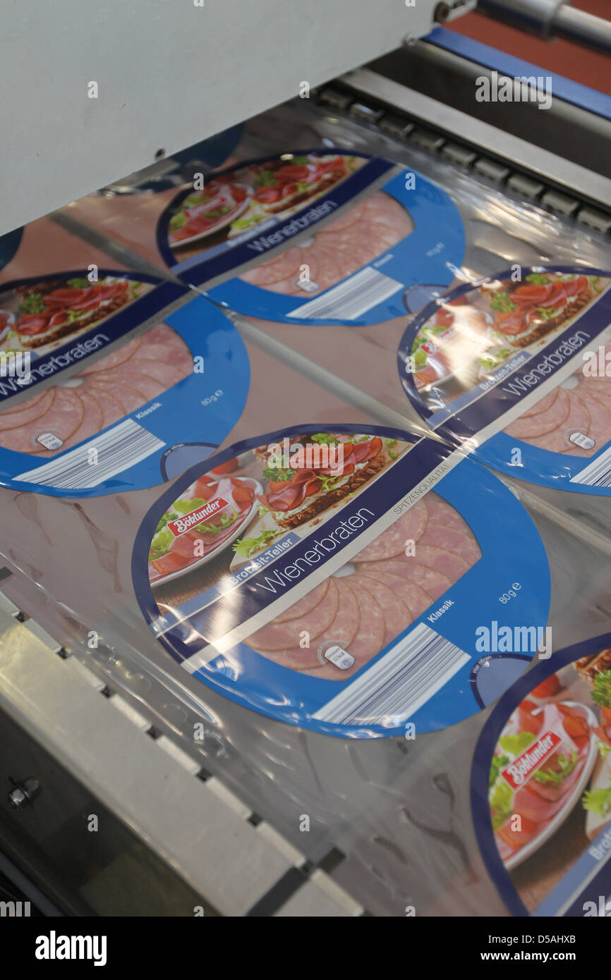 Böklund, Germany, meat production in Böklunder Plumrose GmbH & Co Stock ...