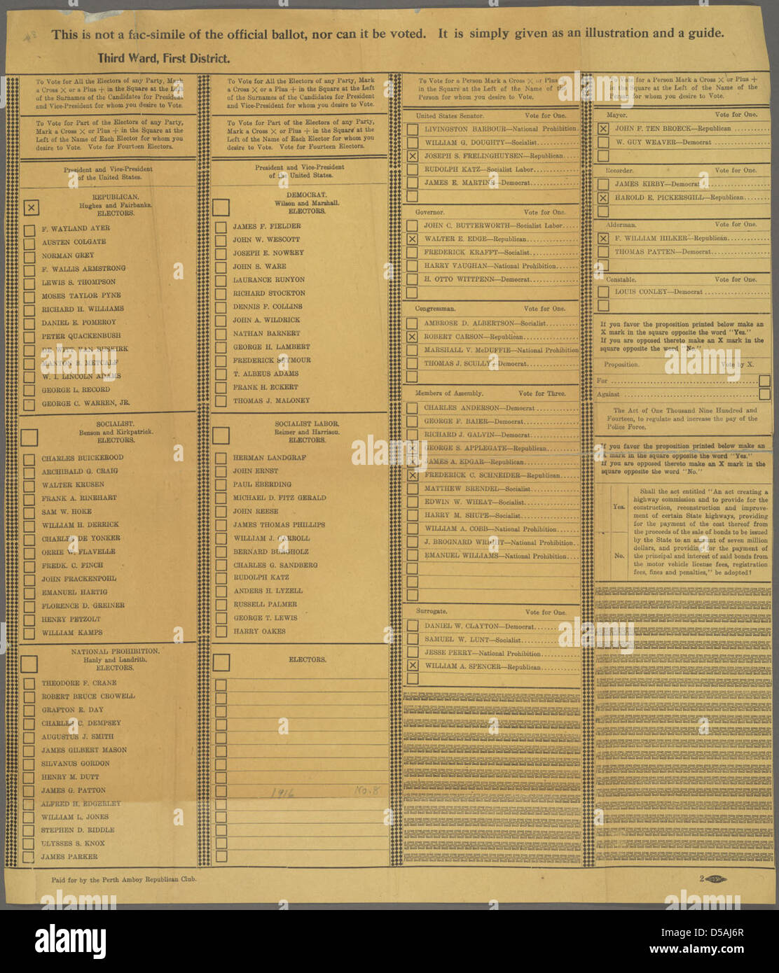 Sample ballots hi-res stock photography and images - Alamy