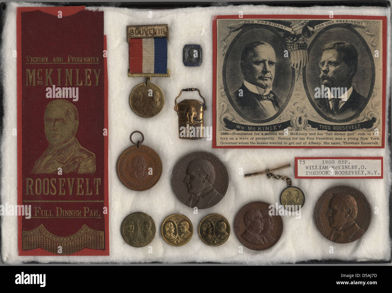 A collection of items from the McKinley and Theodore Roosevelt ...