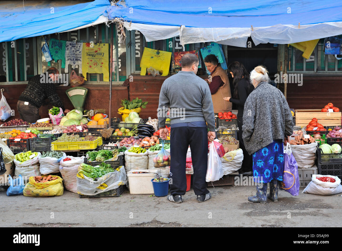 Food market, Vanadzor, Armenia Stock Photo - Alamy