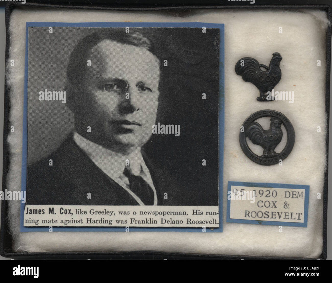 Campaign items related to James M. Cox and Franklin D. Roosevelt from ...