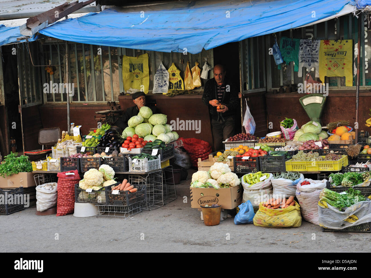 Food market, Vanadzor, Armenia Stock Photo - Alamy