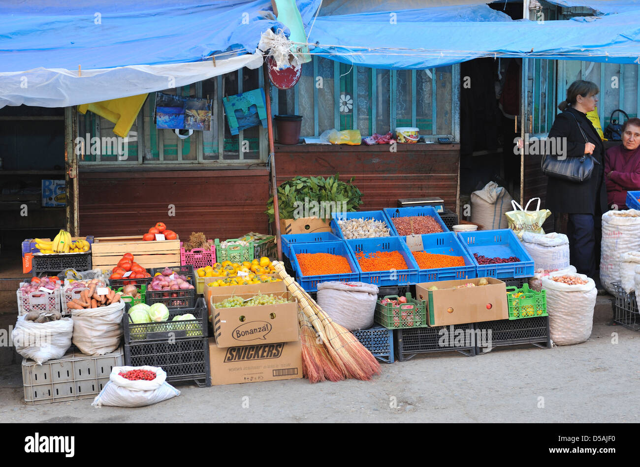 Food market, Vanadzor, Armenia Stock Photo - Alamy