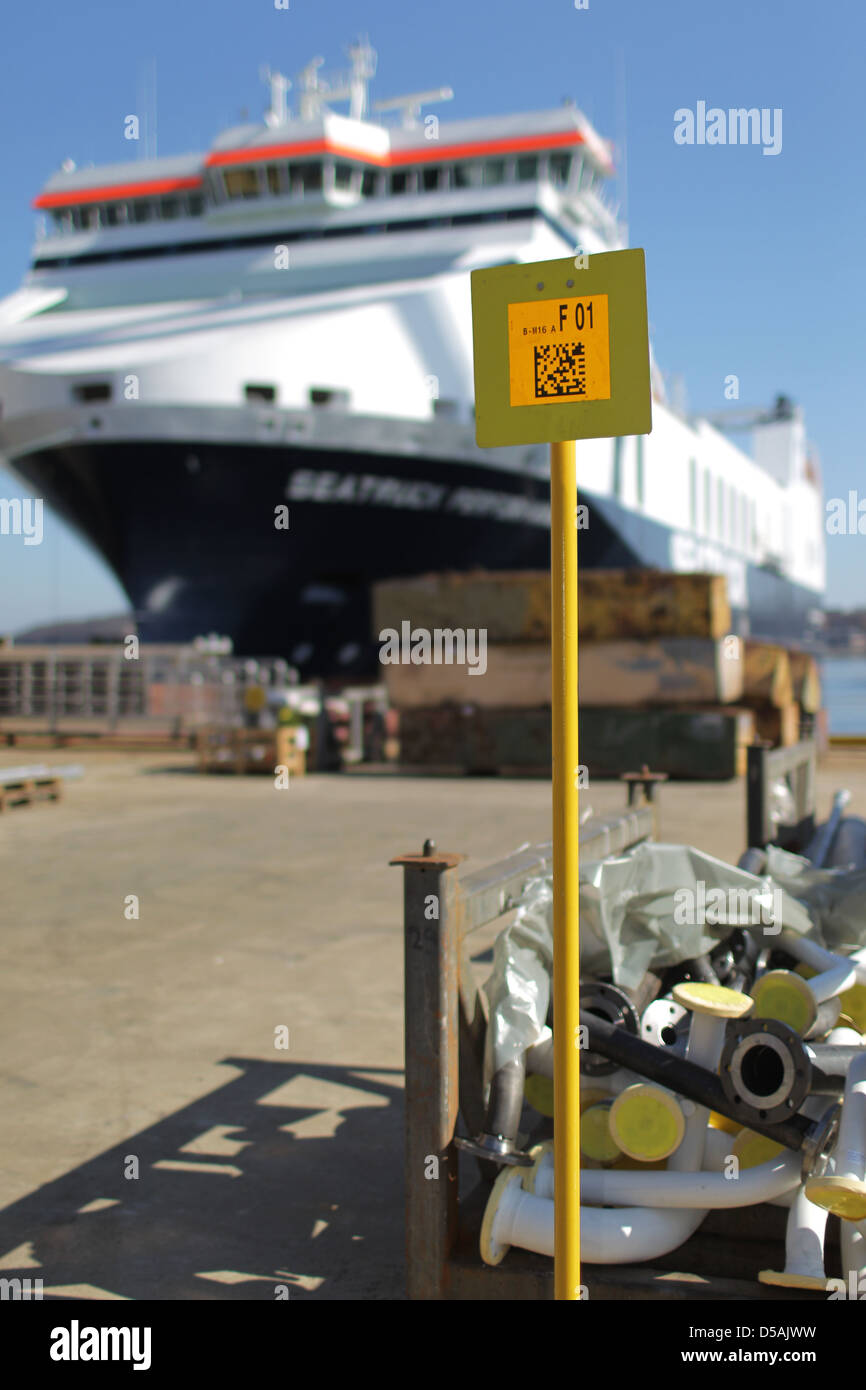 Flensburg, Germany, logistics using the QR code at the Flensburg ...