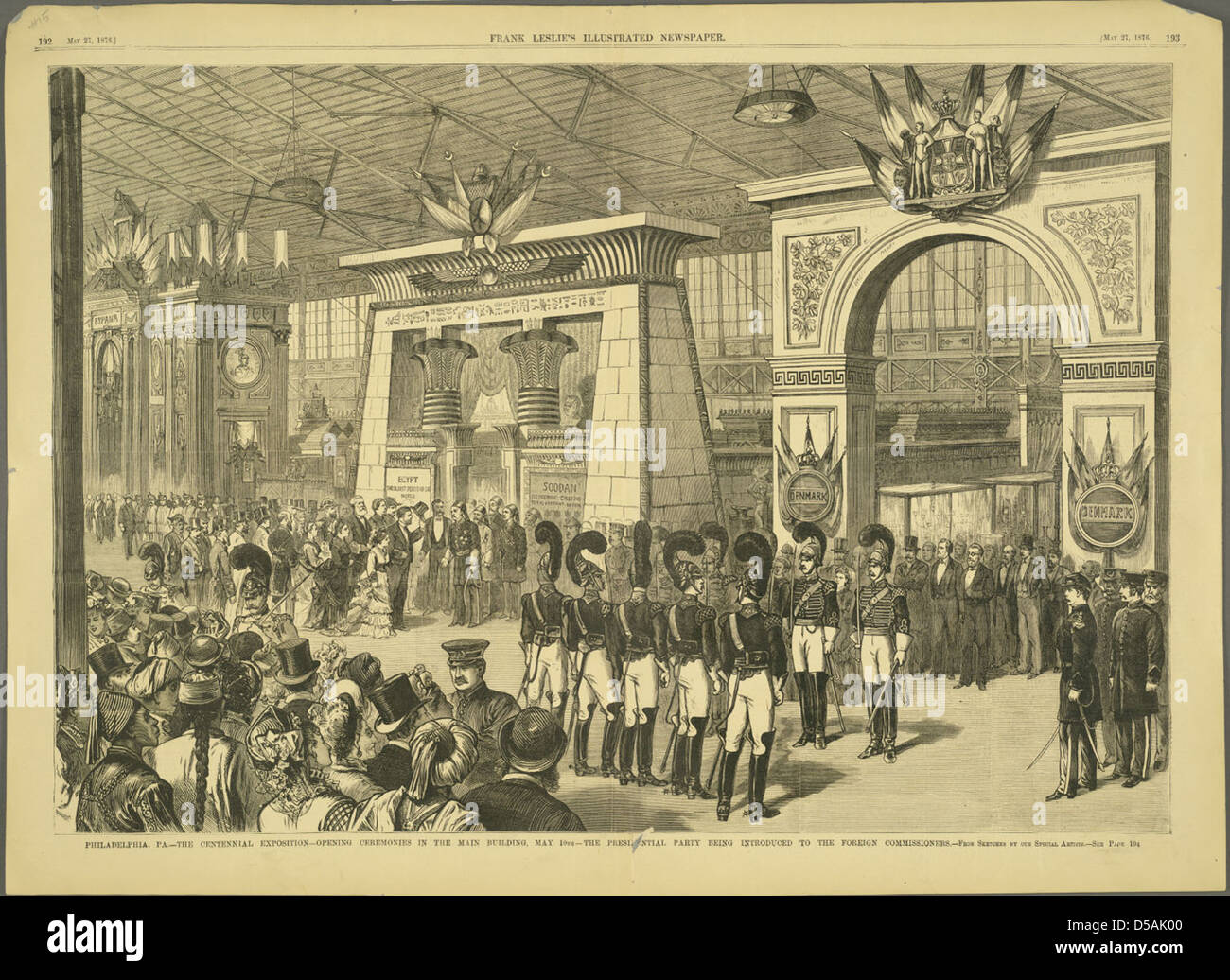 A photograph from the Centennial Exposition held in Philadelphia ...