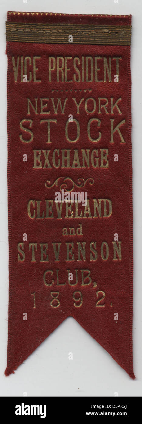 Grover Cleveland Ribbon High Resolution Stock Photography and Images ...