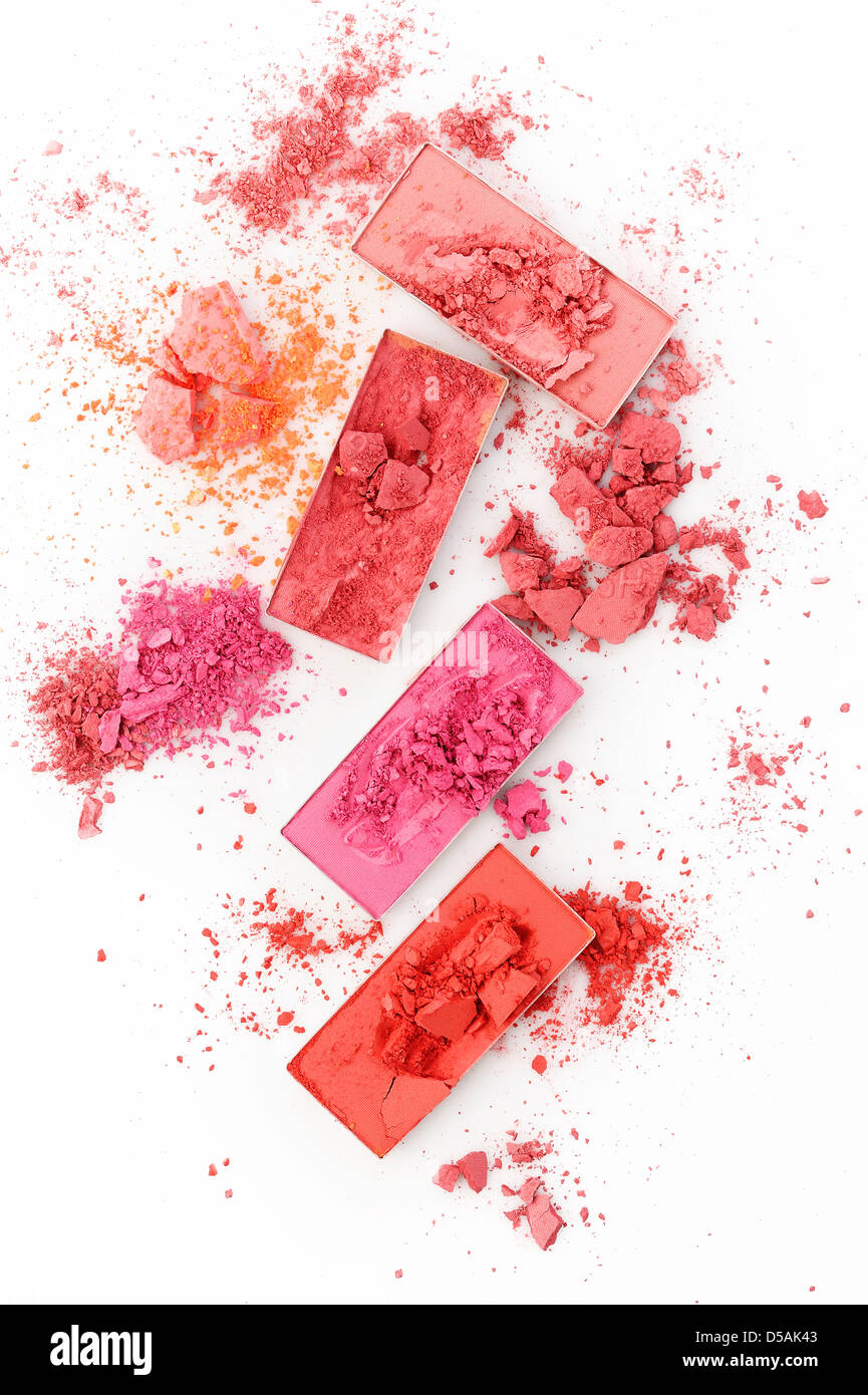 Face powder application brush Cut Out Stock Images & Pictures - Alamy