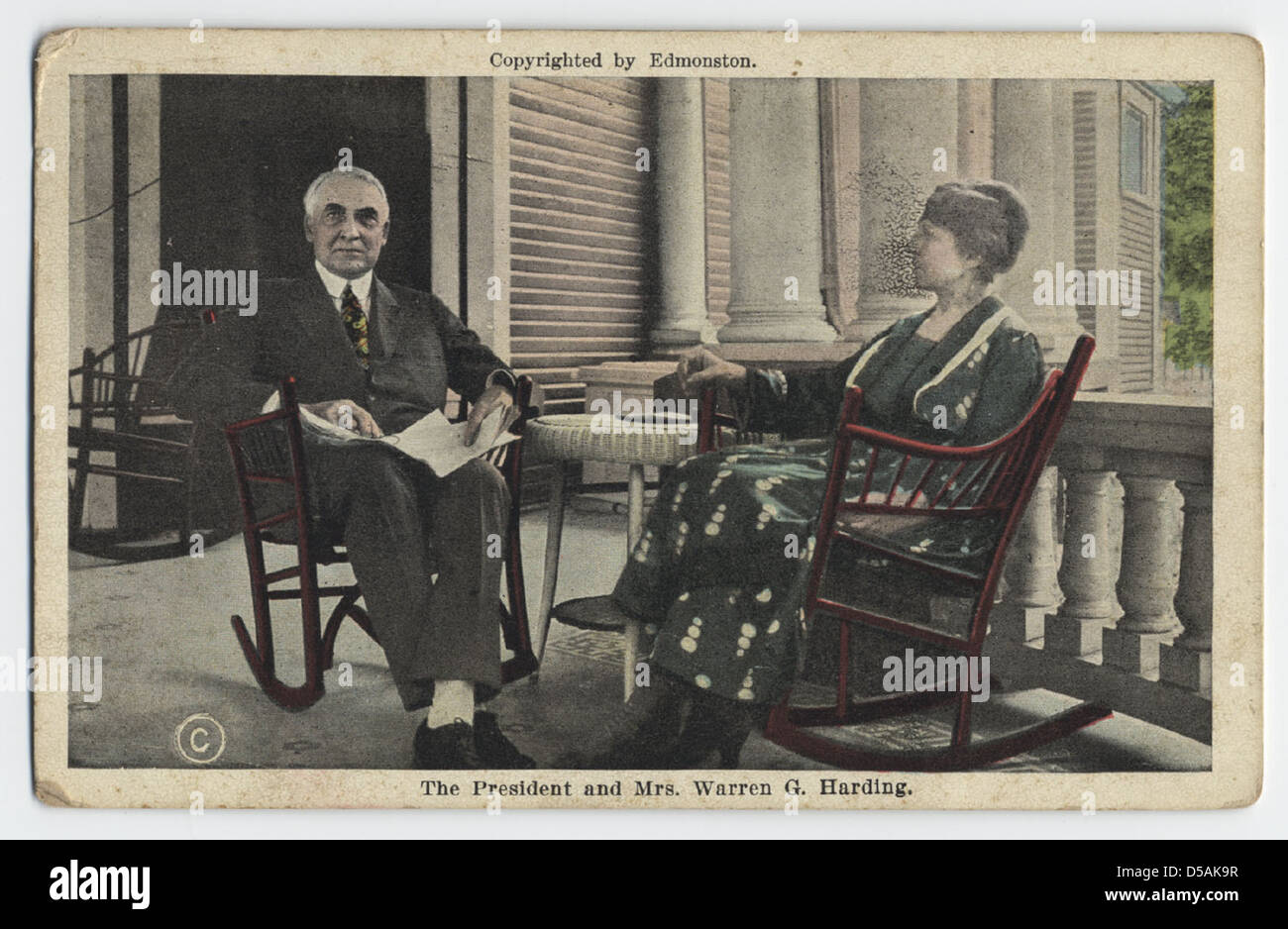 The President and Mrs. Warren G. Harding Stock Photo - Alamy