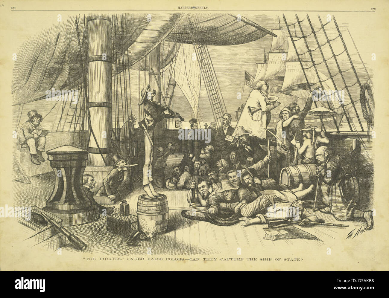 American era reconstruction cartoon hi-res stock photography and images ...