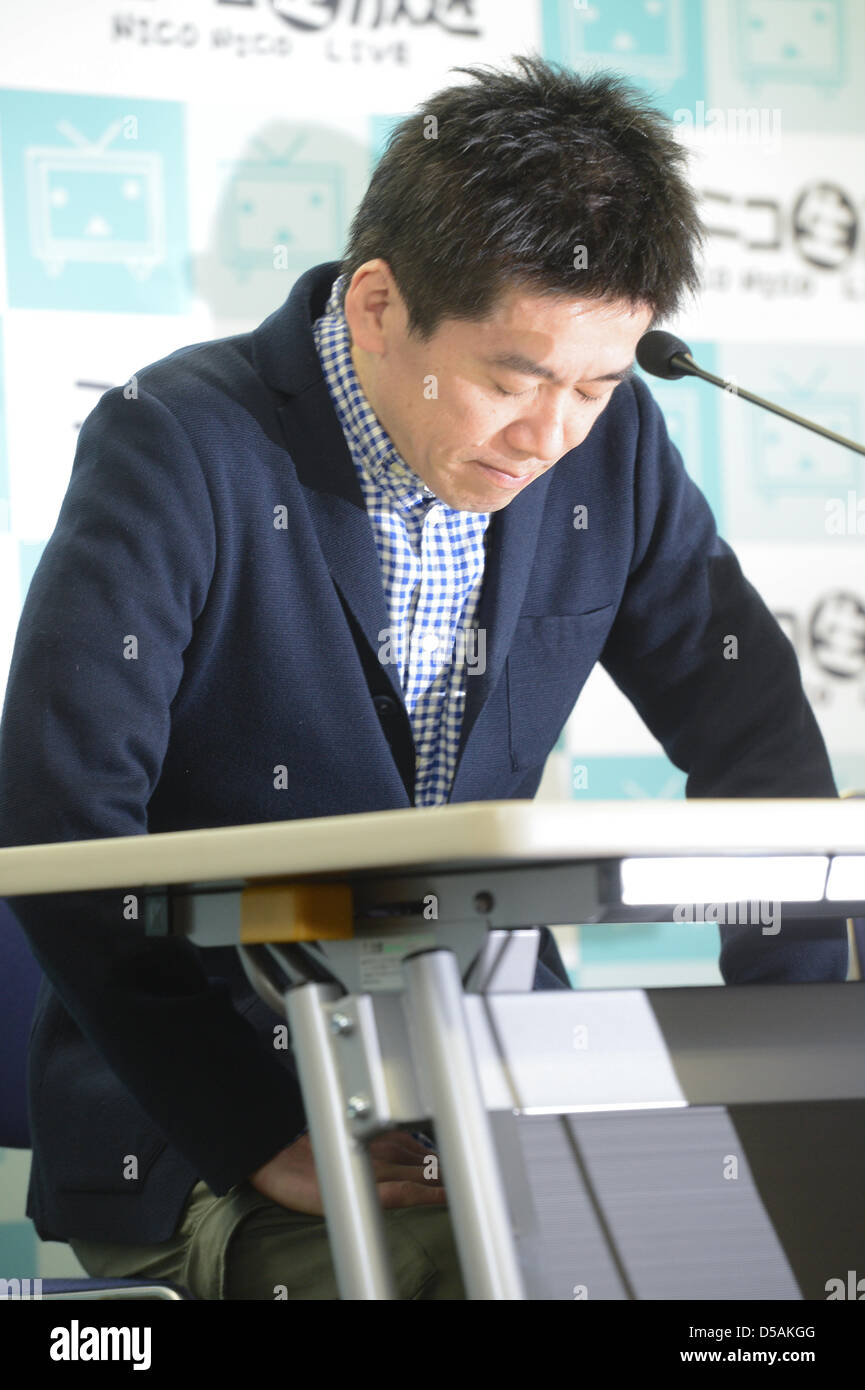 March 27, 2013, Tokyo, Japan - Former Livedoor Co. President Takafumi ...