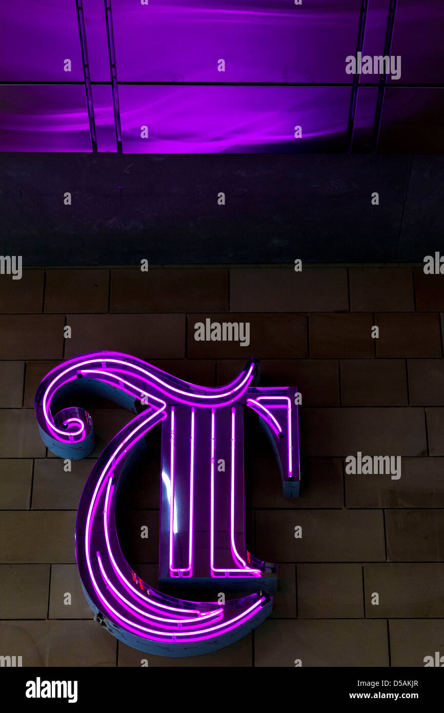 The Letter A In Purple