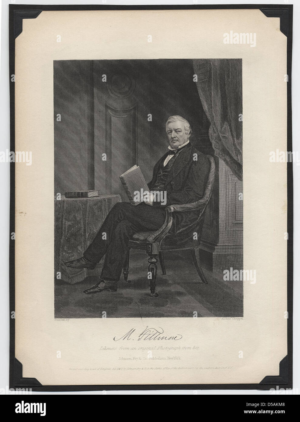 Commemorative items honoring Millard Fillmore, the 13th president of ...