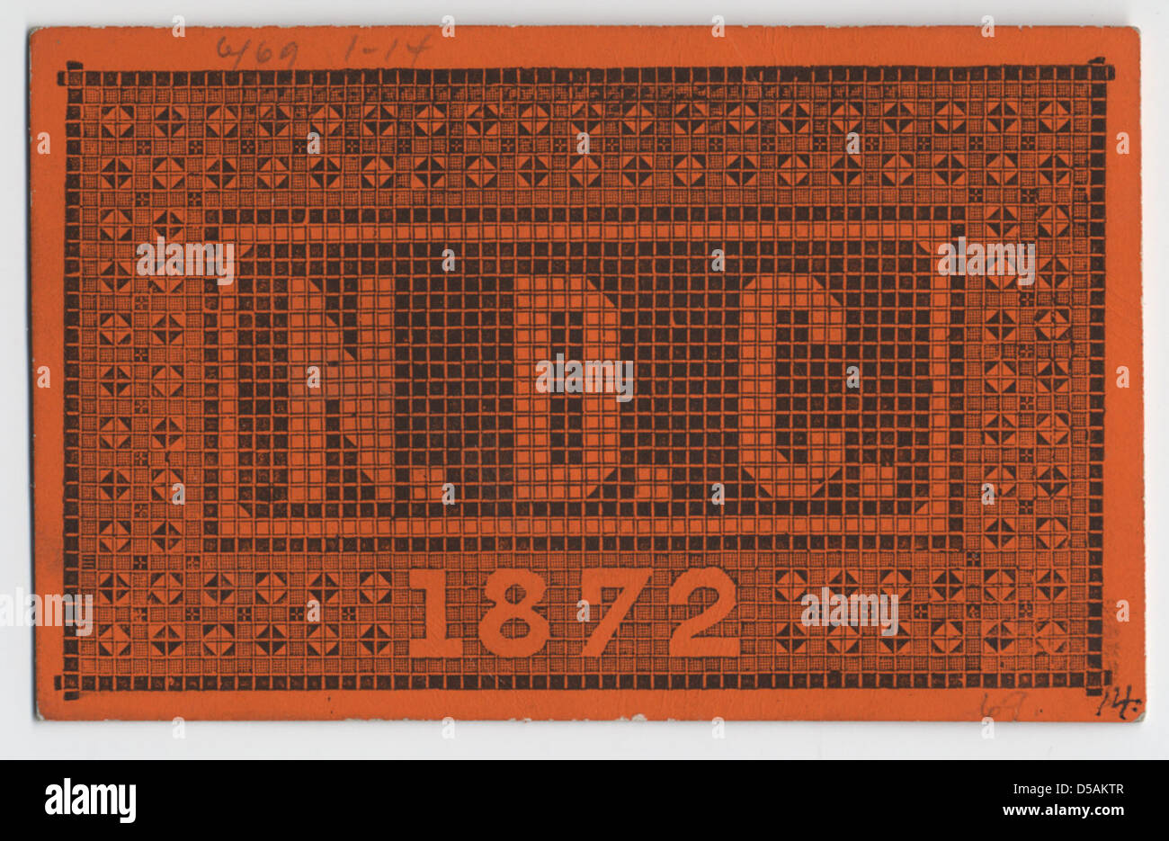 An admission ticket to the 1872 National Democratic Convention, held in ...