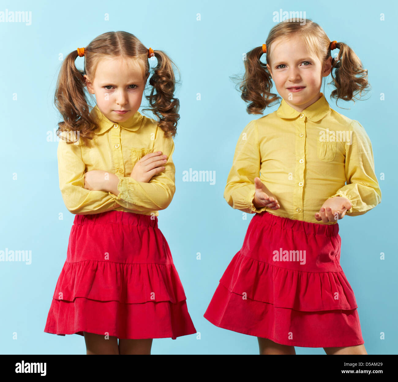 Twin sisters angry hi-res stock photography and images - Alamy
