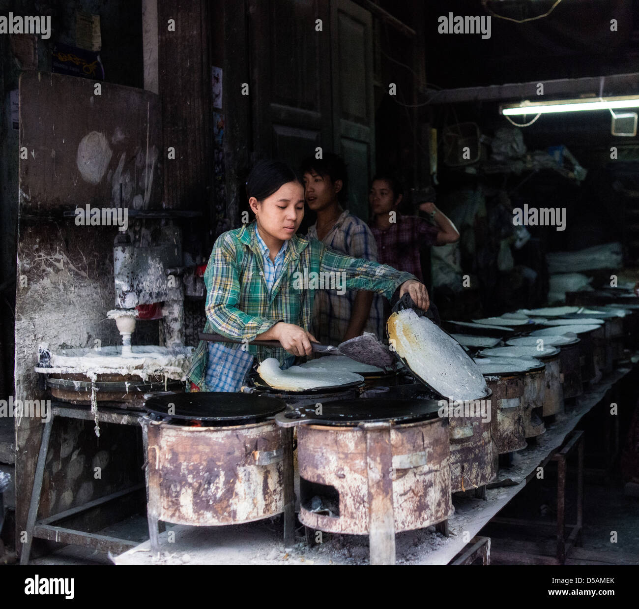 Bakery busy with activity Stock Photo - Alamy