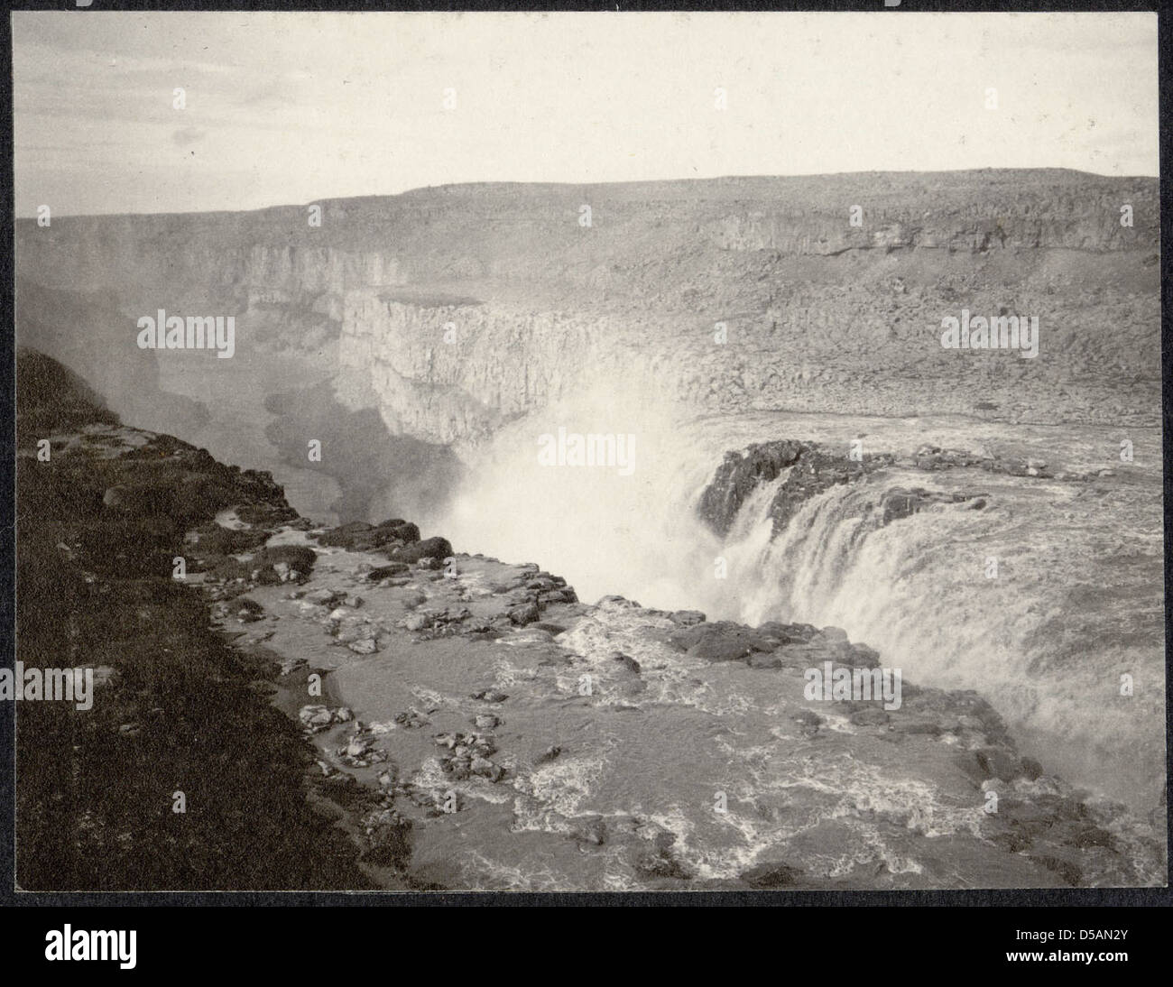This image features Dettifoss, one of Europe's most powerful waterfalls ...
