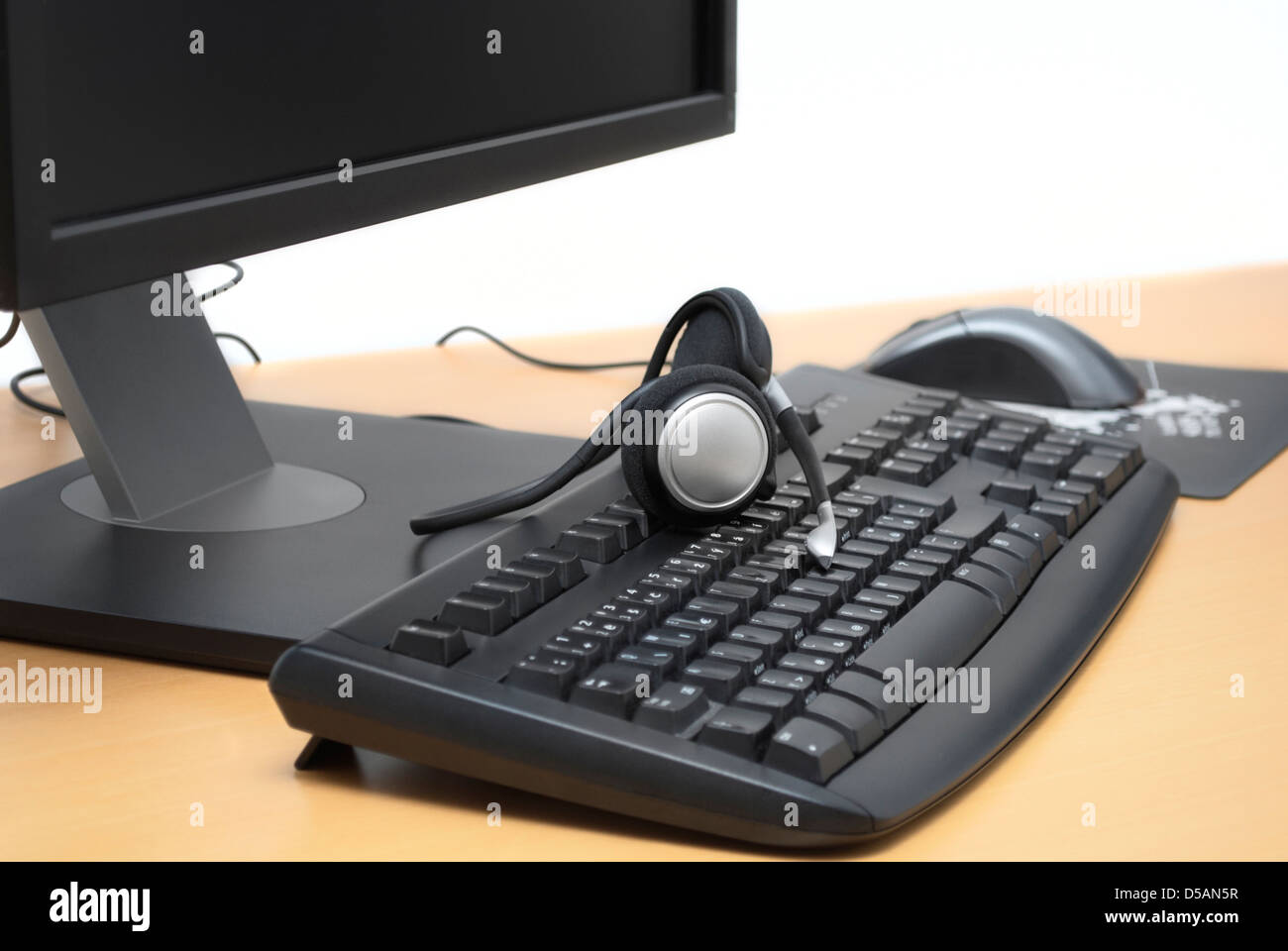 Compiter workstation in the office Stock Photo - Alamy