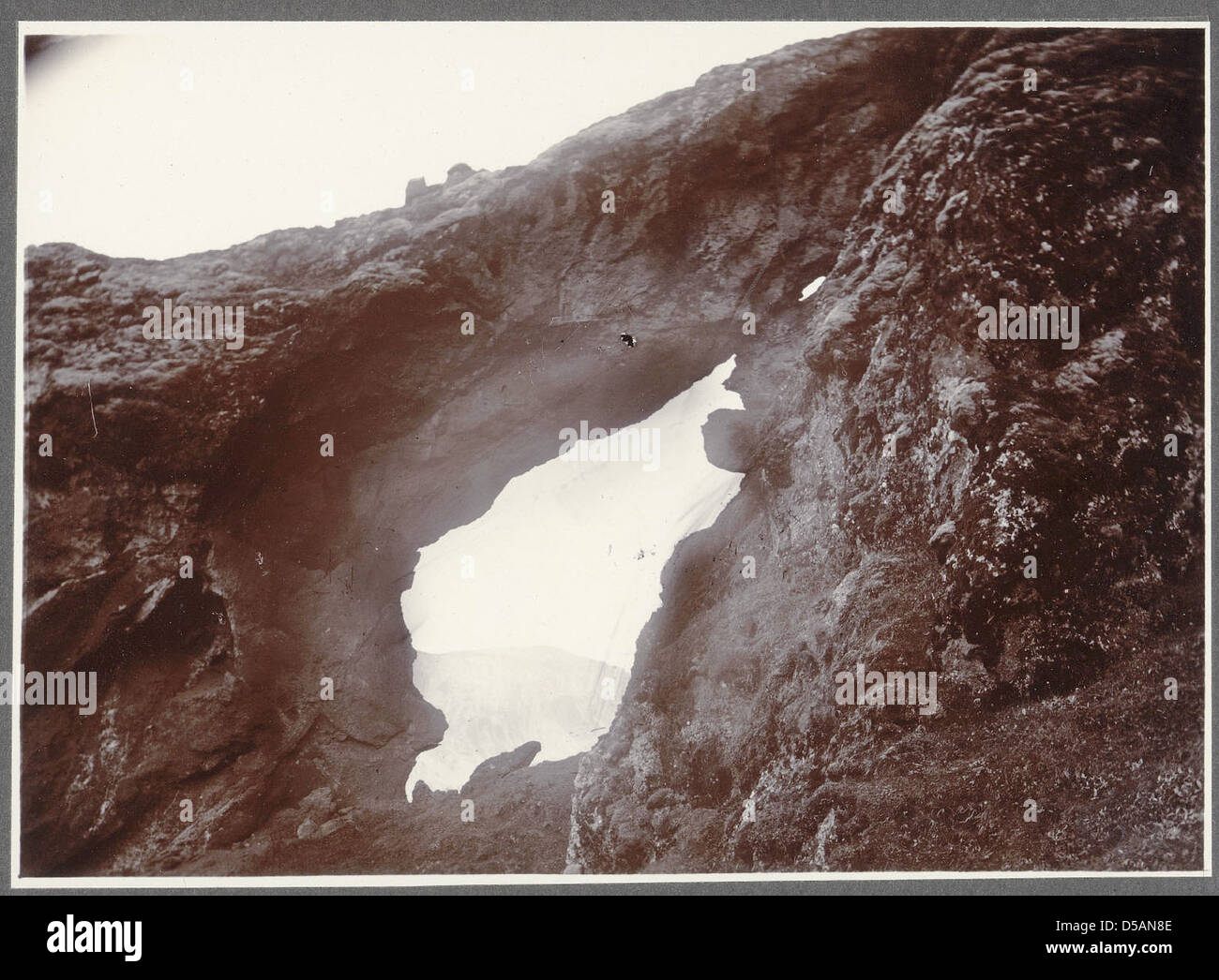 A photograph of an eroded tufa natural bridge in Iceland, captured by ...