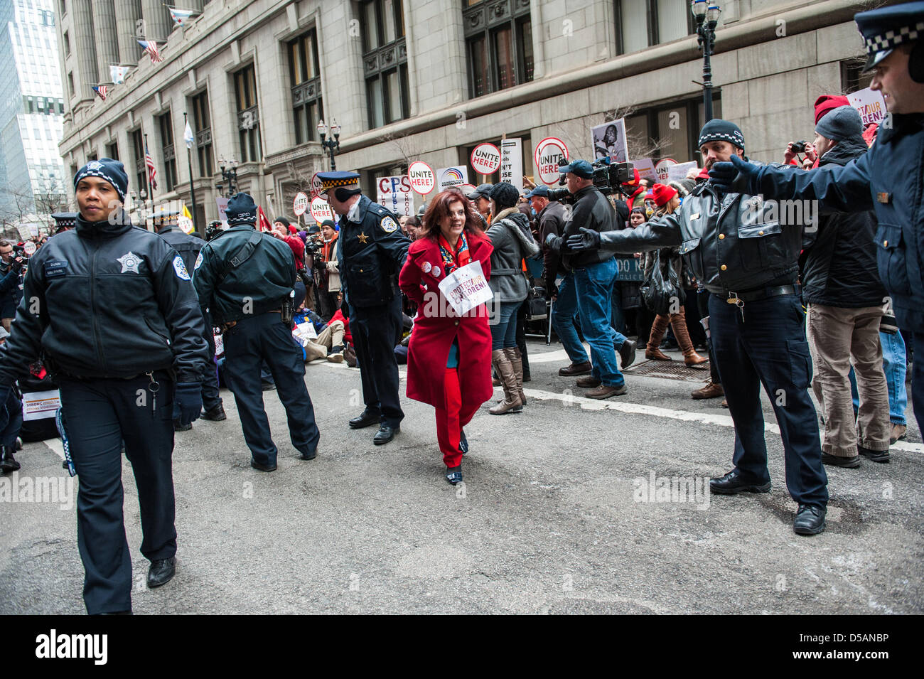 Chicago, USA. 27th March, 2013. The Chicago Police Department arrest ...
