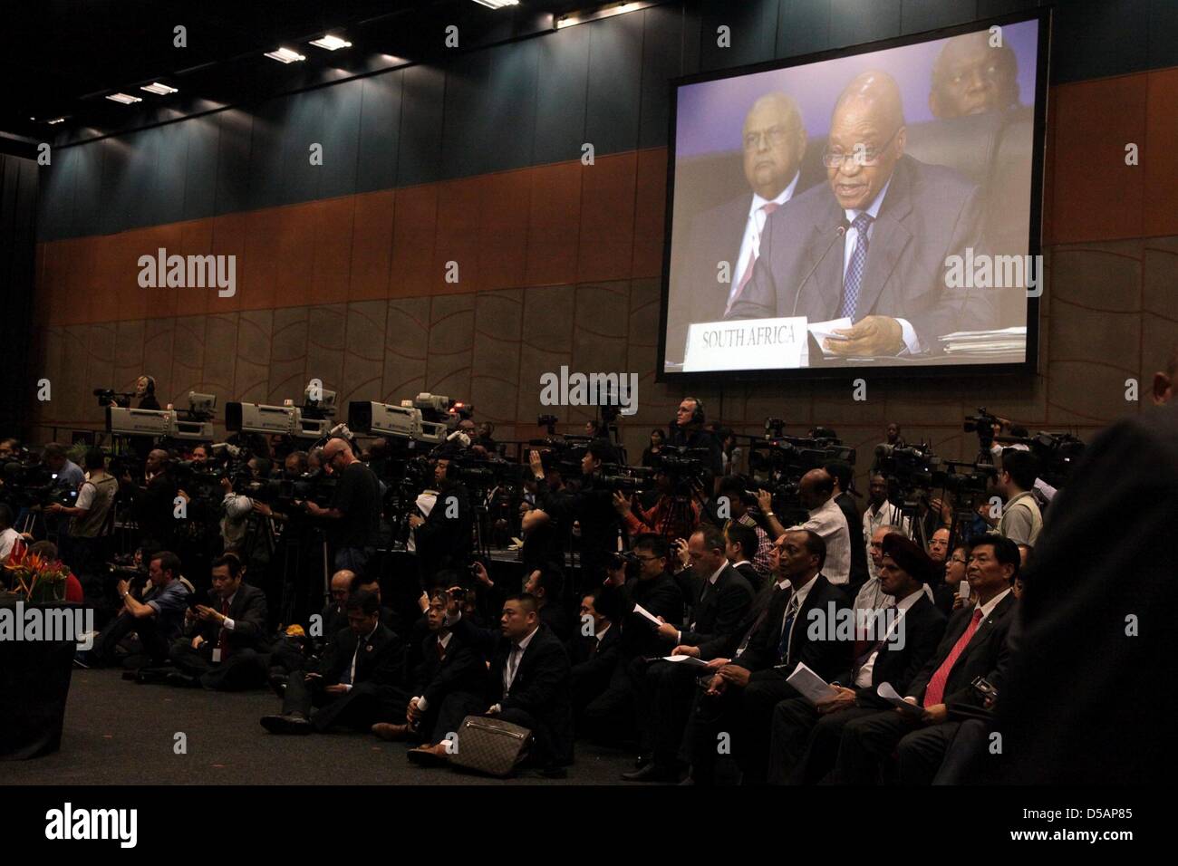 Durban, South Africa. 27th March 2013. South African president Jacob ...