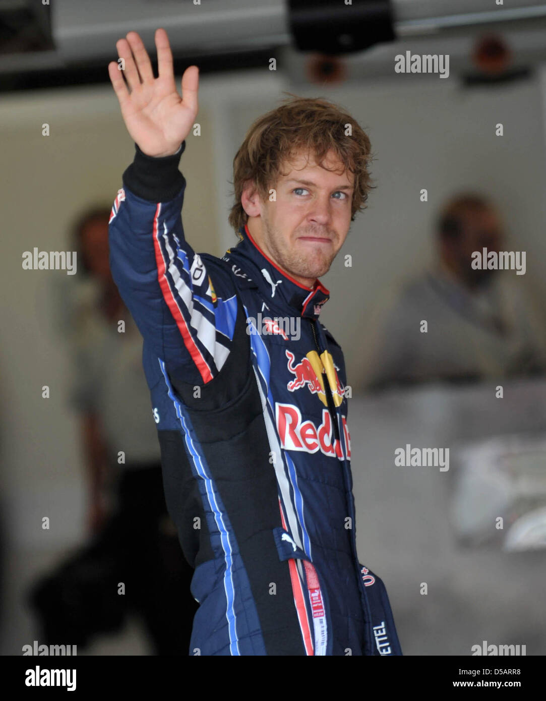 German Formula One race driver Sebastian Vettel of the team Red Bull is ...