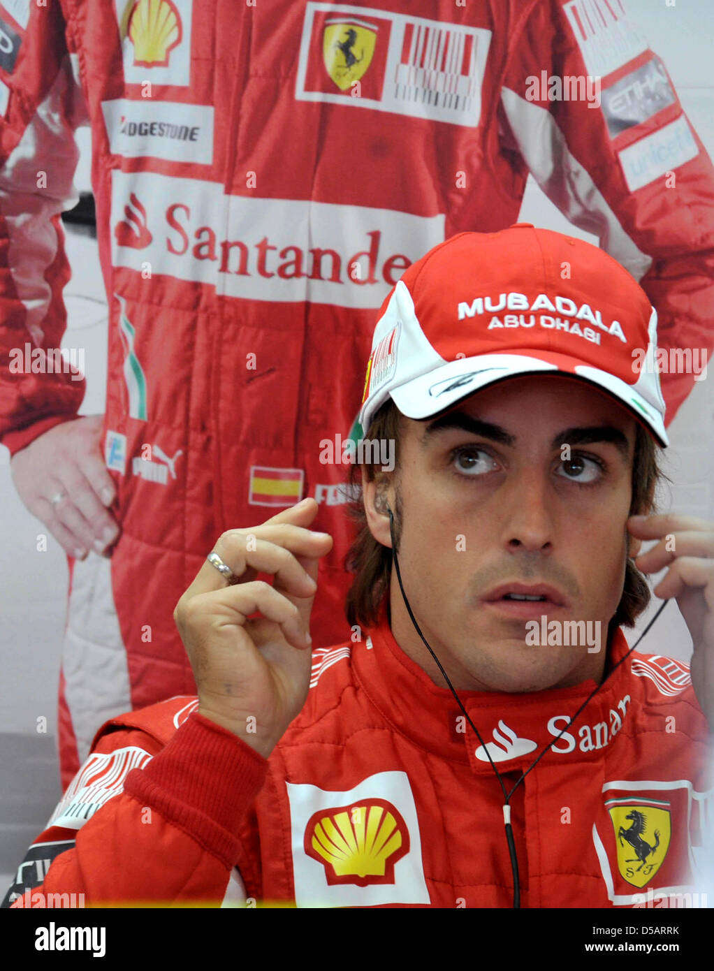 Spanish Formula One race driver Fernando Alonso of the team Ferrari ...