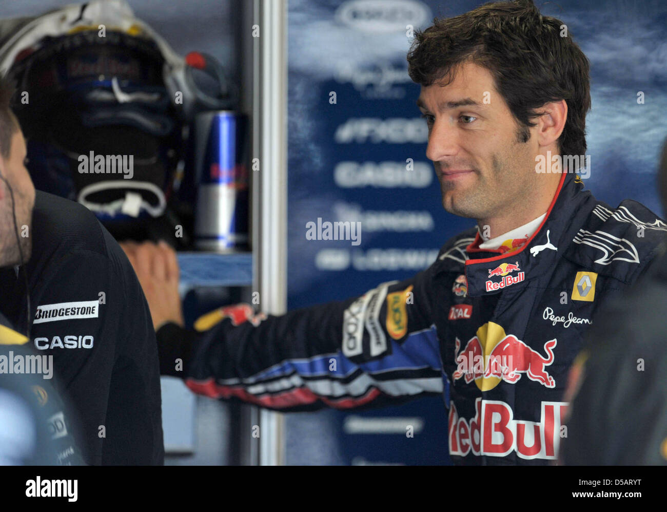 The Australian Formula-One race driver Mark Webber from the 'Red Bull ...
