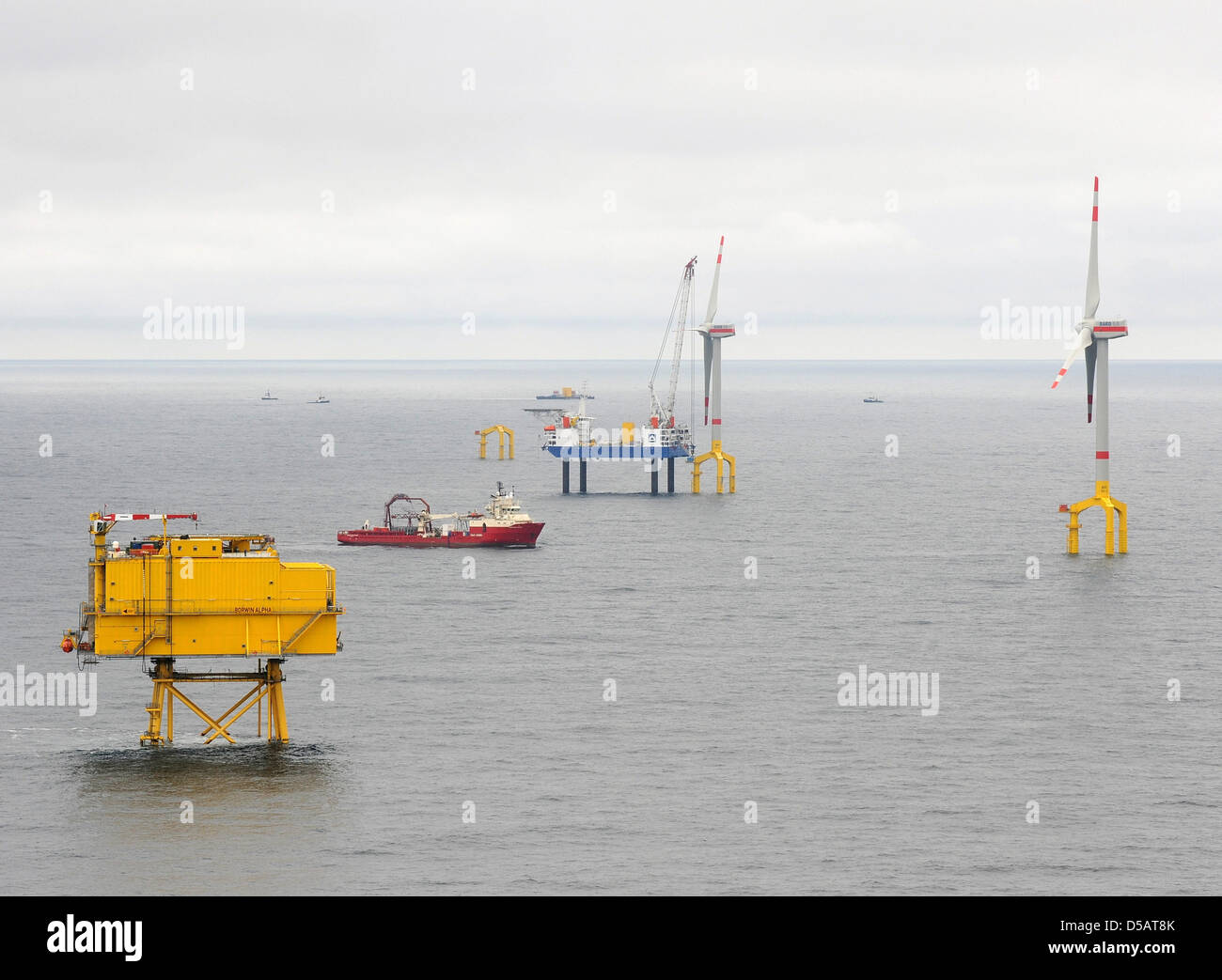 The first three wind wheels are finished at offshore wind farm BARD ...