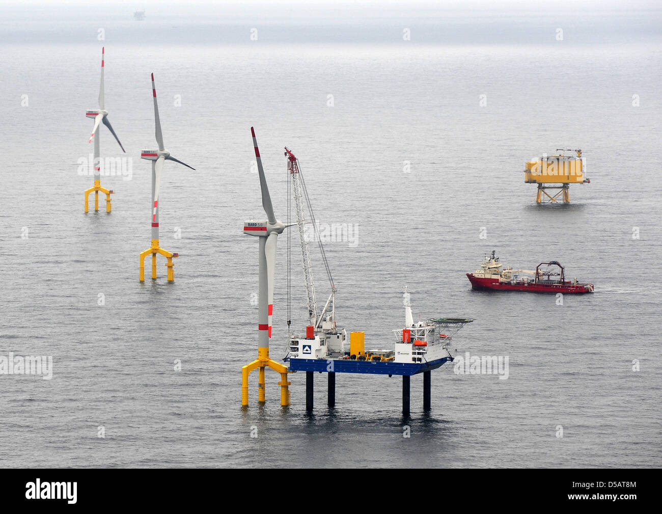 The first three wind wheels are finished at offshore wind farm BARD ...