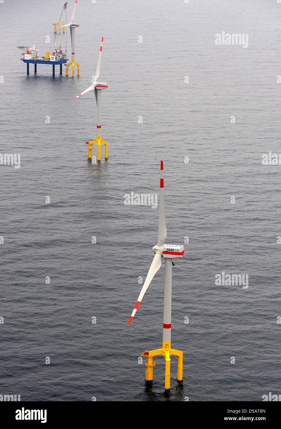The first three wind wheels are finished at offshore wind farm BARD ...