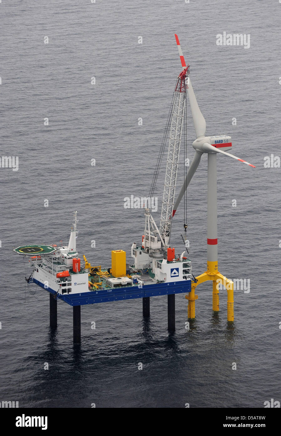 The first three wind wheels are finished at offshore wind farm BARD ...