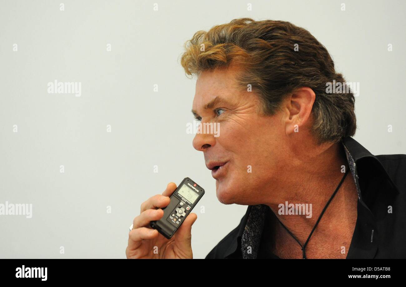 US actor and singer David Hasselhoff poses during a press conference in ...