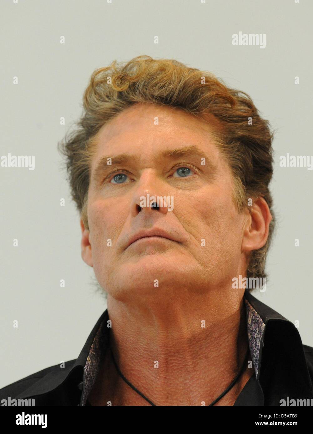 US actor and singer David Hasselhoff poses during a press conference in ...